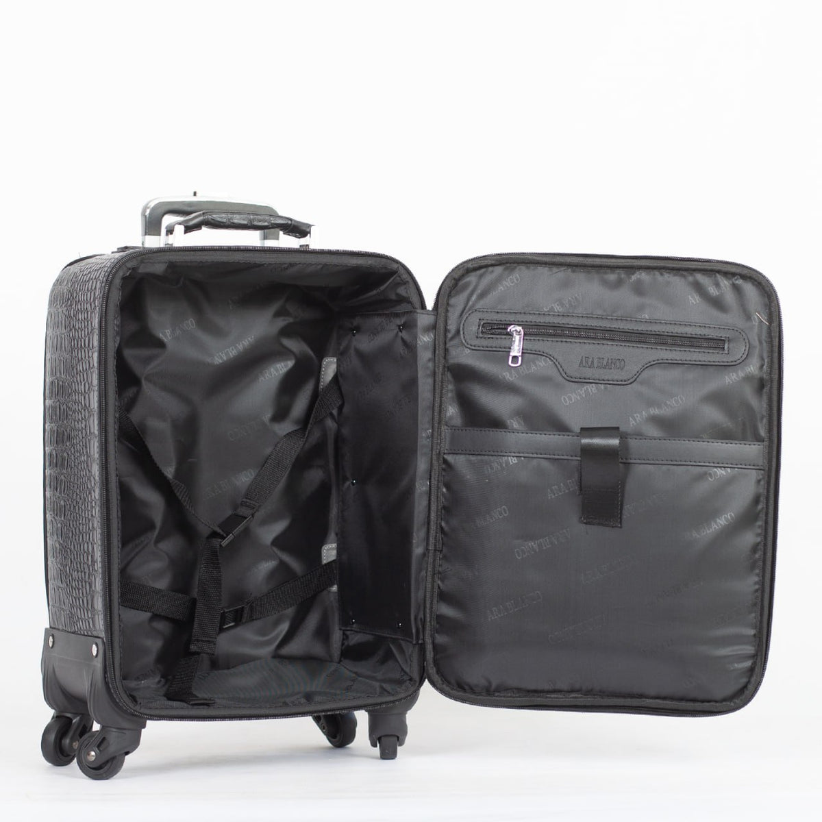 Valise Ara Blanco Croco Petite – ARABLANCO